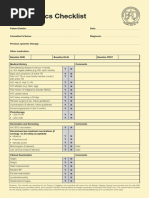 Wound Dressing Checklist | PDF | Wound | Diseases And Disorders