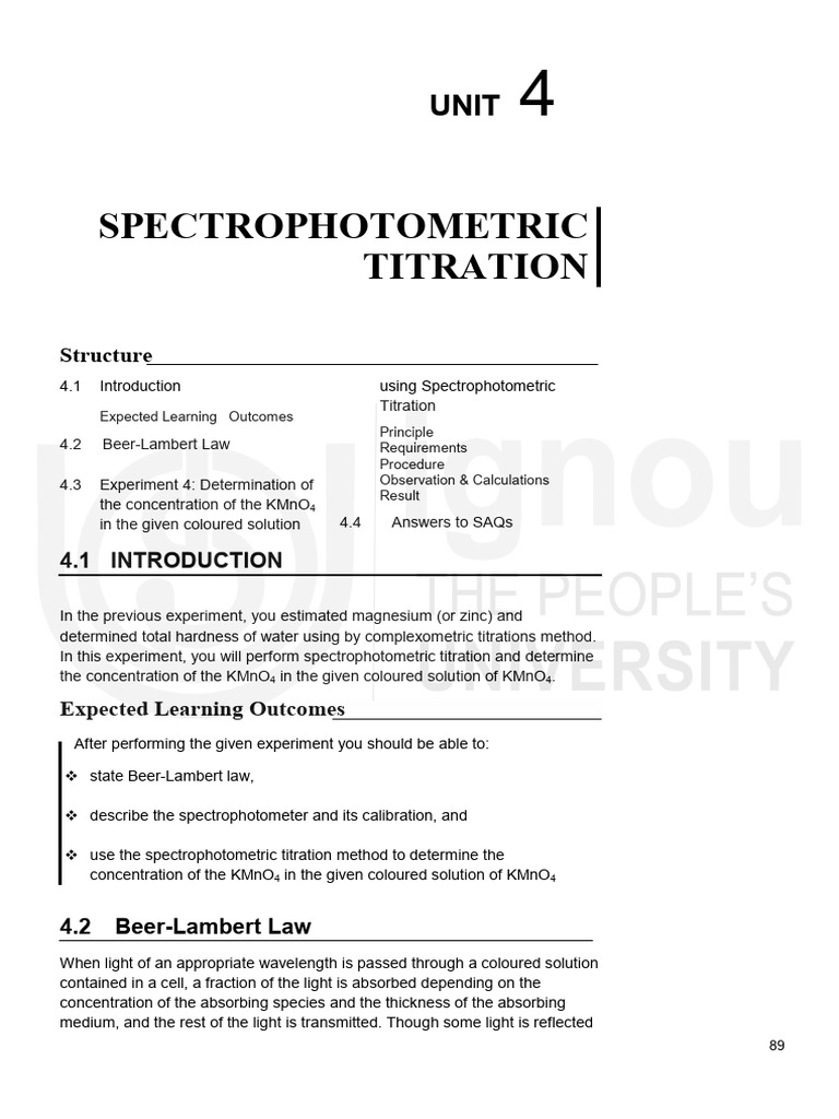 Titra | PDF | Spectrophotometry | Absorbance