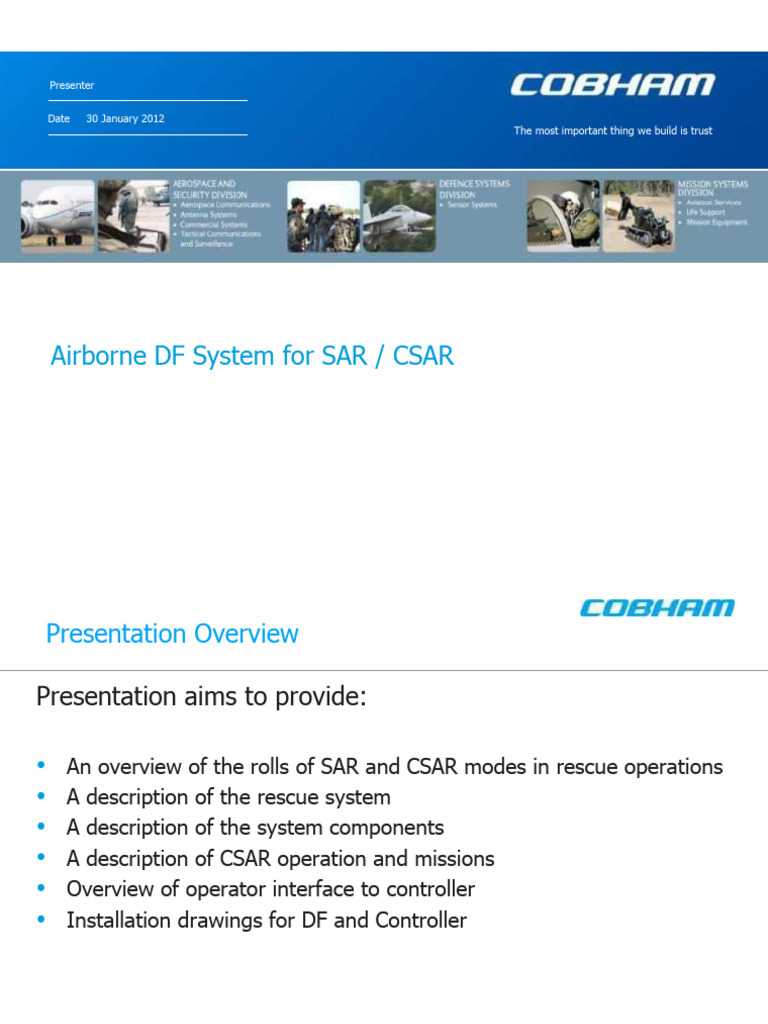 Airborne DF System For SAR - CSAR | PDF | Radio | Search And Rescue