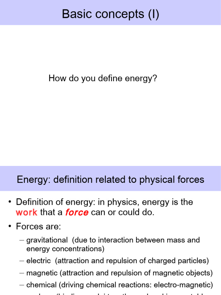 Basicconcepts 120629055545 Phpapp01 | PDF | Force | Entropy