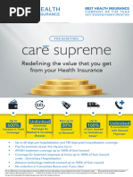 Super Health Insurance Prime Leaflet | PDF | Insurance | Hospital