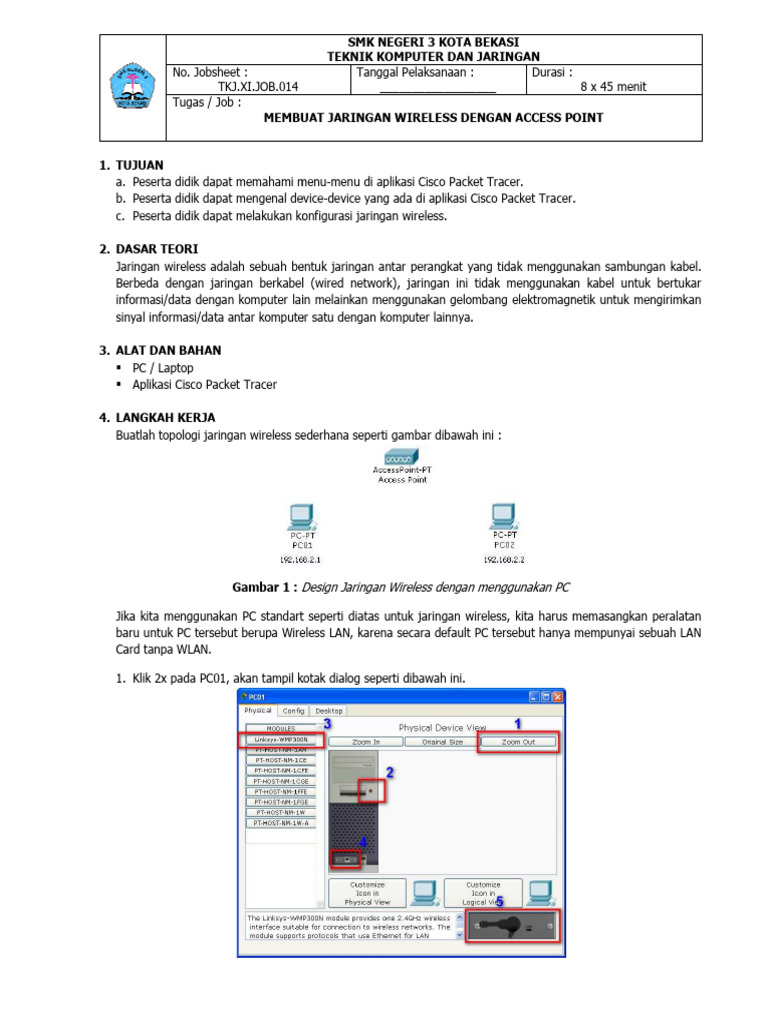 Jobsheet 14 - Access Point | PDF | Komputer