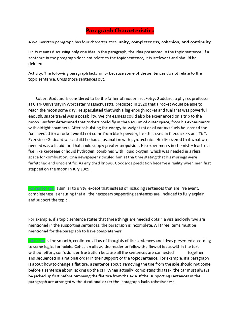 2 Paragraph Characteristics | PDF | Pronoun | Tutankhamun