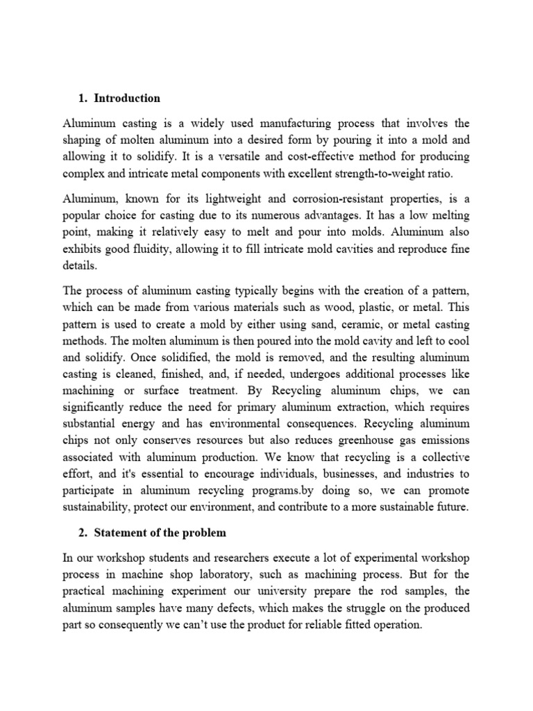 FLL | PDF | Casting | Recycling