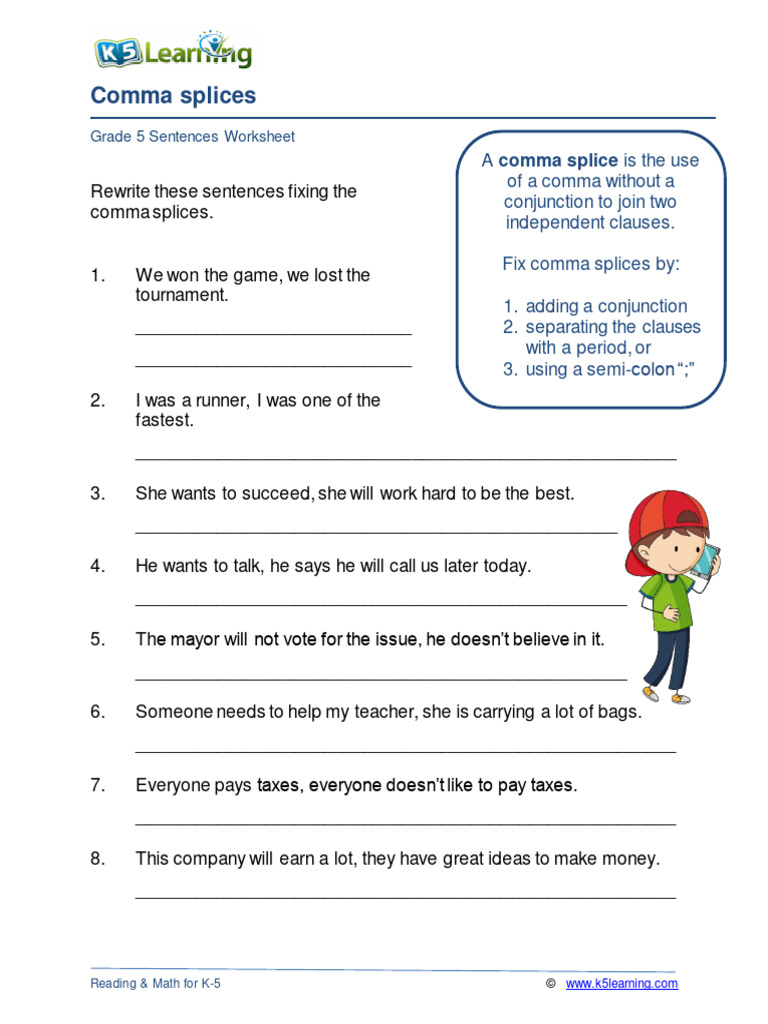 Comma Splicing | PDF | Comma | English Grammar