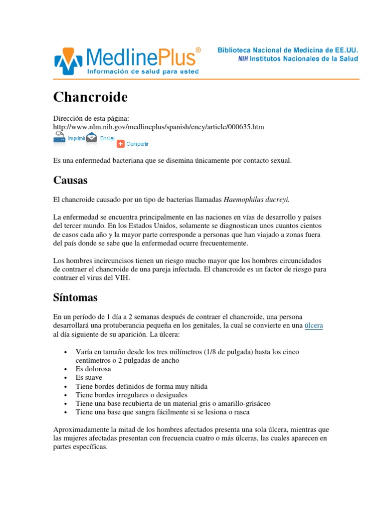 Chancroide Trabajo | PDF | Infección transmitida sexualmente | Circuncisión