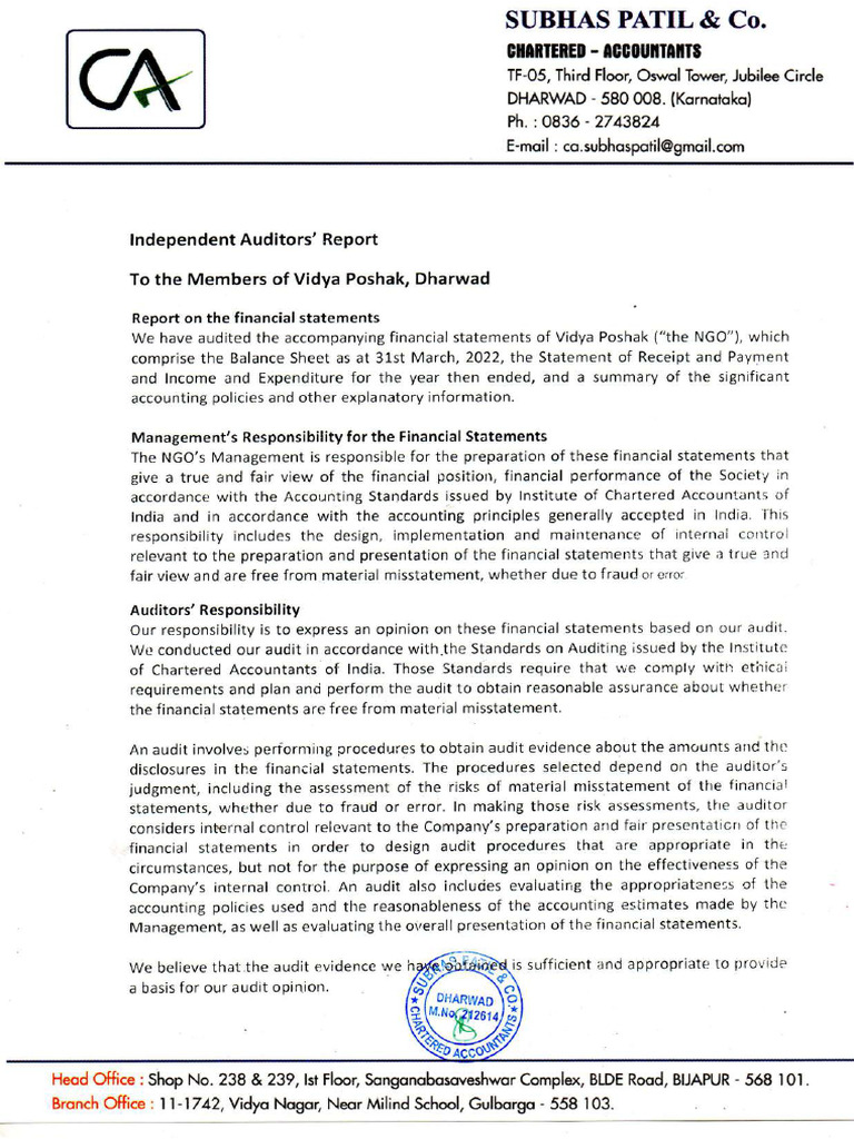 Audit Report 2021 22 | PDF