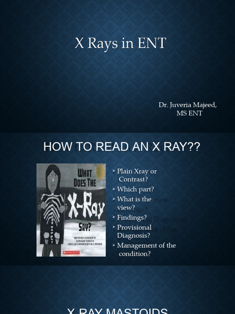 X Rays in ENT | PDF | Esophagus | X Ray