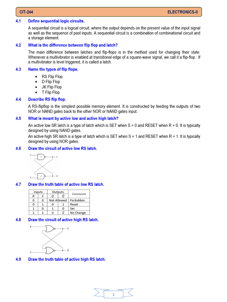 Cit-244 Sqa-4 | PDF | Digital Technology | Electrical Engineering