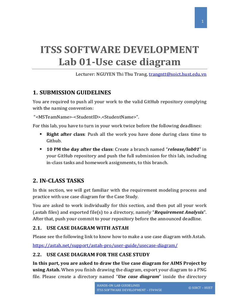 ISD LAB01-UseCaseDiagram | PDF | Use Case | Computer File