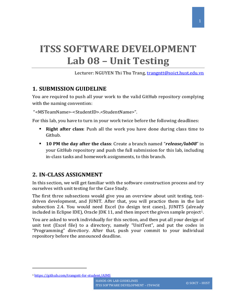 ISD LAB08-UnitTesting | Download Free PDF | Test Driven Development ... ISD LAB08-UnitTesting | Download Free PDF | Test Driven Development ...