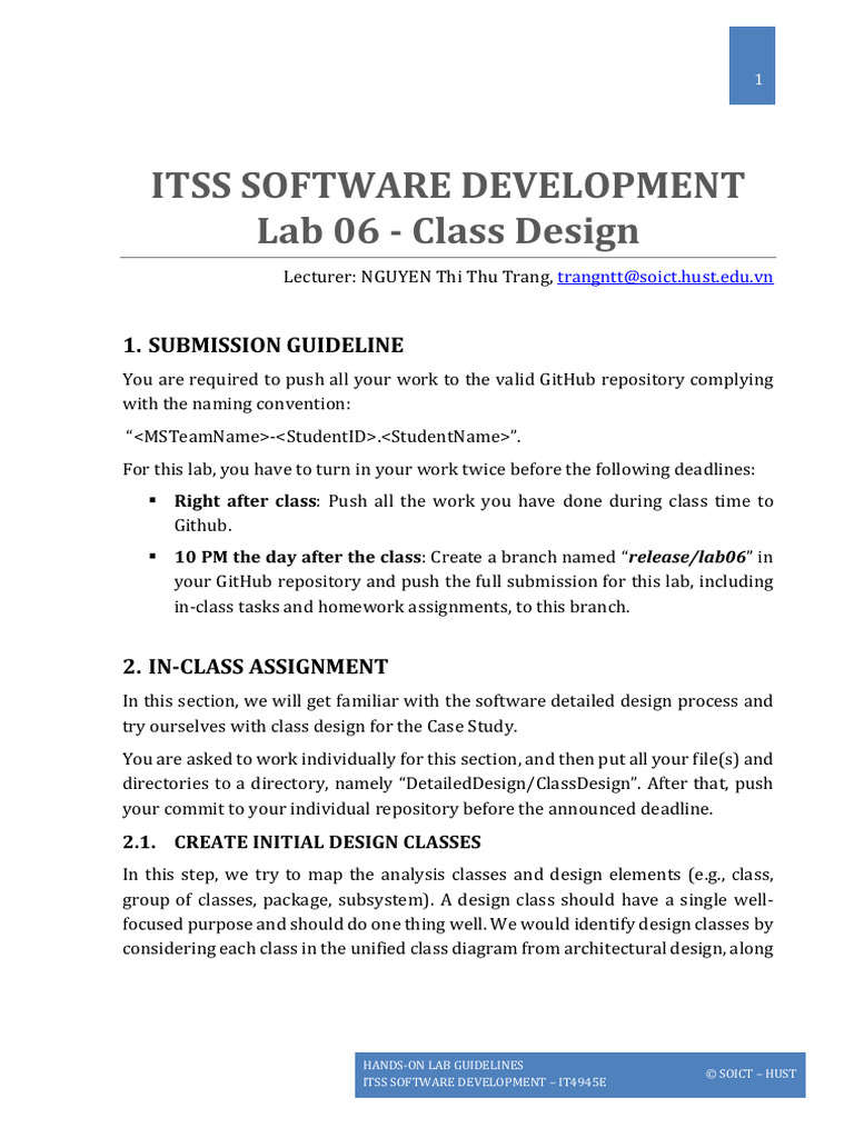 ISD LAB06-ClassDesign | PDF | Credit Card | Software Development