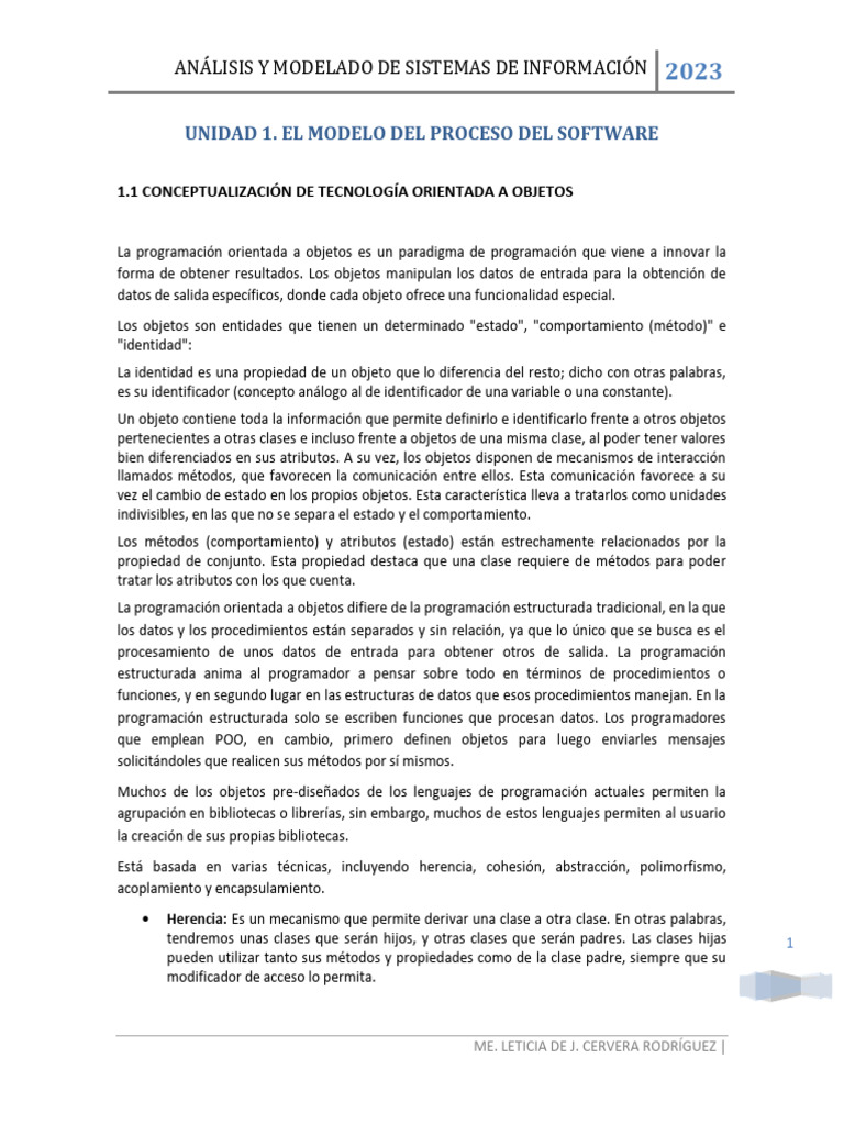 Unidad 1. El Modelo Del Proceso Del Software | Descargar gratis PDF ...