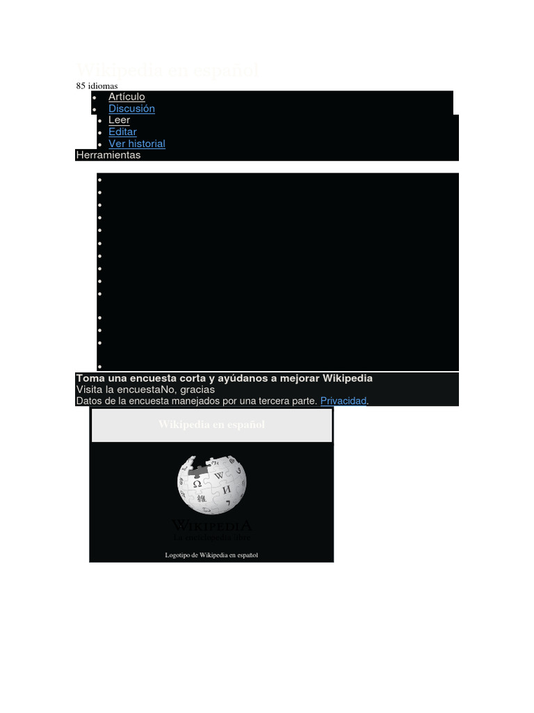 Wikipedia en Español | PDF | Wikipedia | Contenido libre