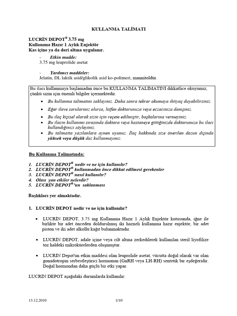 KT LUCRIN-1M-3,75 Tab | PDF