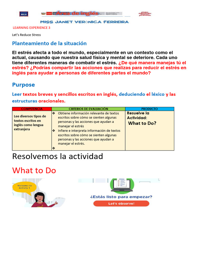 Exp 3 Activity 2 | PDF | Estrés (biología) | Aprendizaje