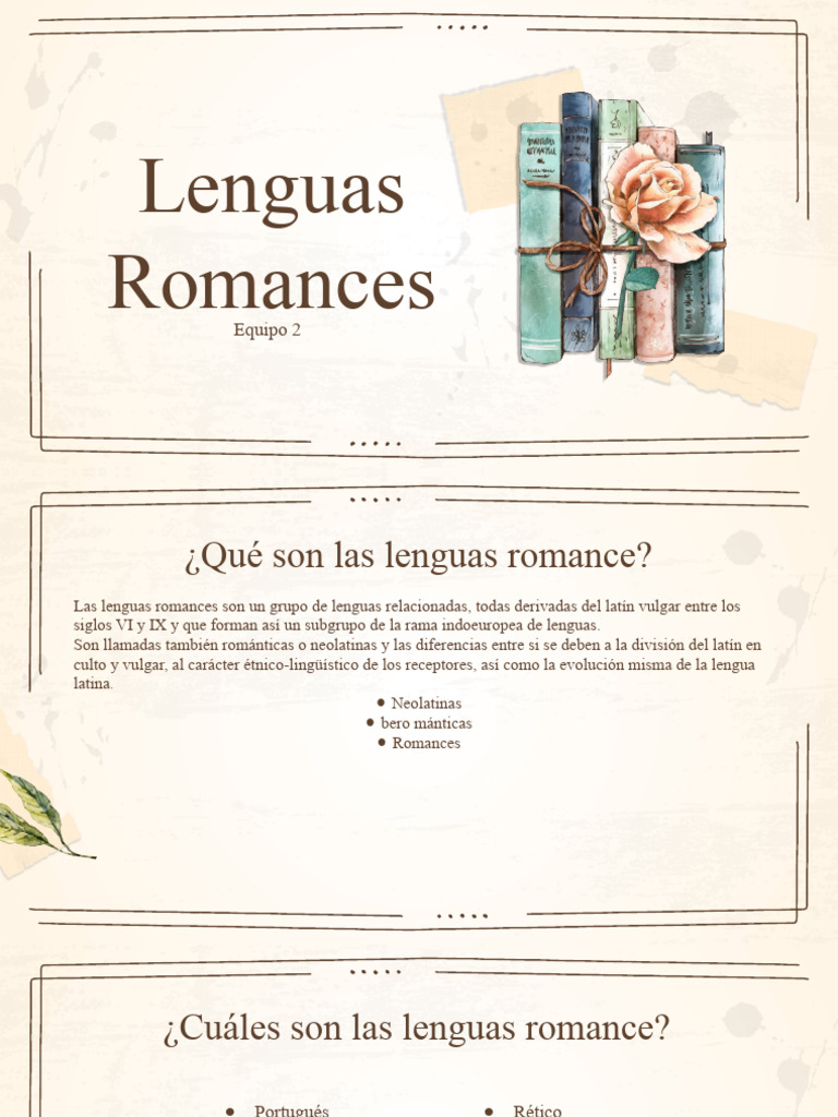 Lenguas Romance | PDF | latín | Lengua portuguesa