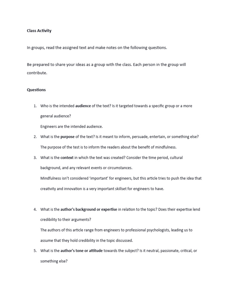 Class Activity - Rhetorical Situation Group Project | PDF | Rhetoric ...