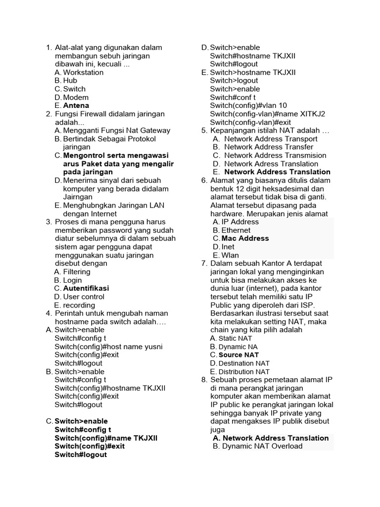 Soal Pas Aij Tkjxii | PDF