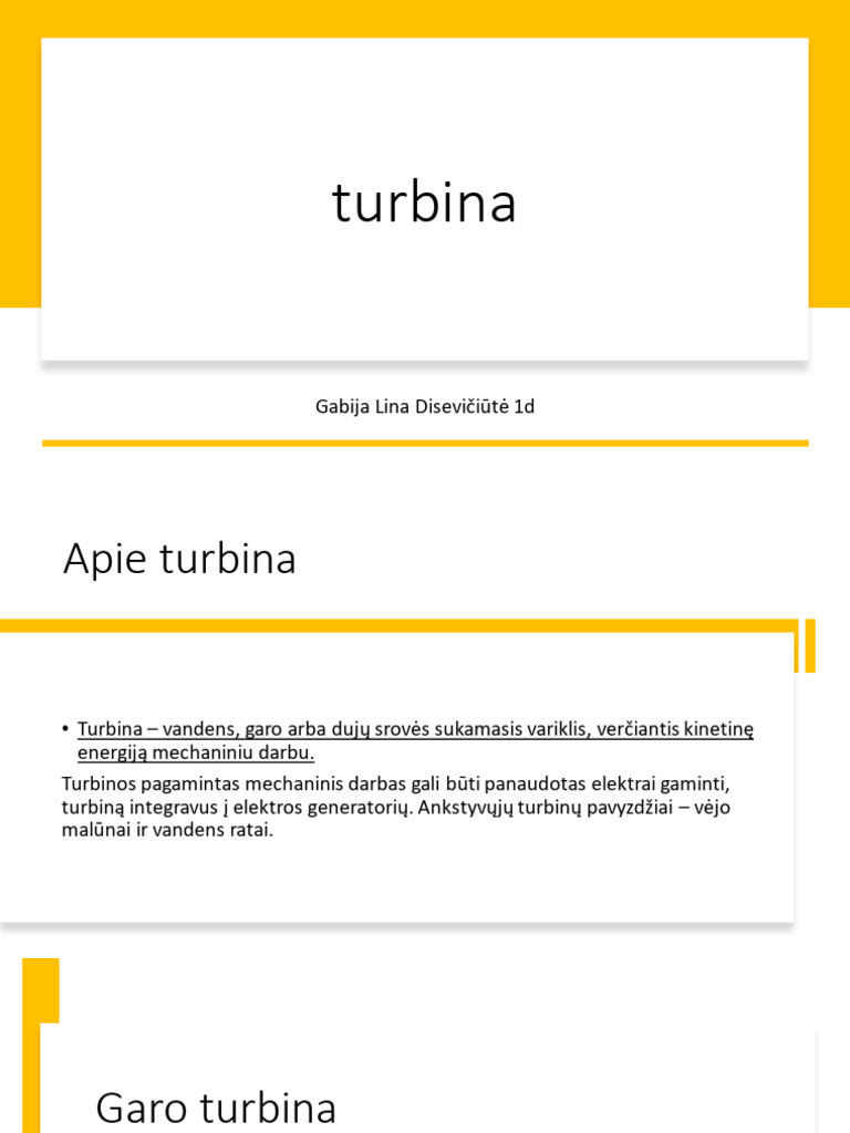 Turbina | PDF