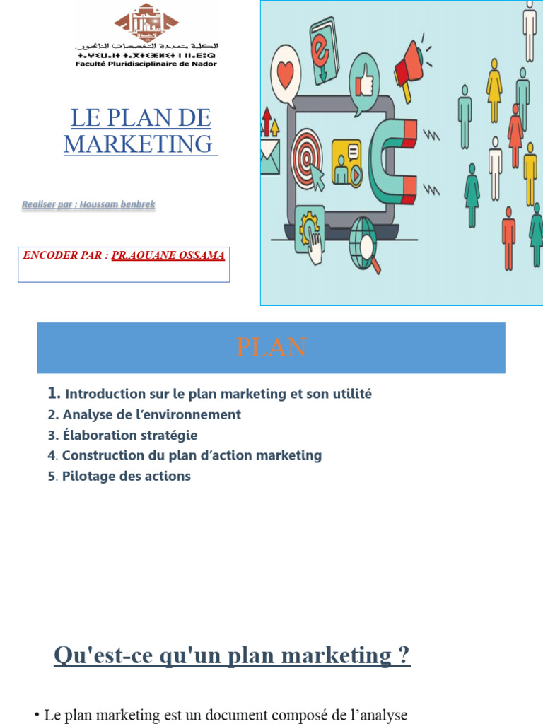 Le Plan de Marketing | PDF | Commercialisation | Analyse SWOT