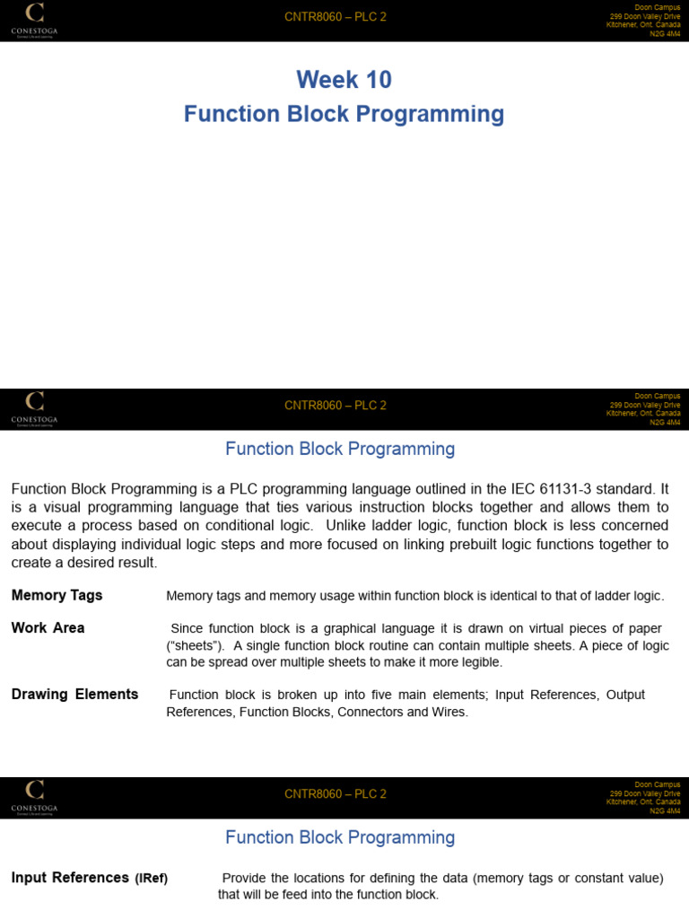 PLC Week 10 - Function Block Programming | PDF | Programmable Logic ... PLC Week 10 - Function Block Programming | PDF | Programmable Logic ...