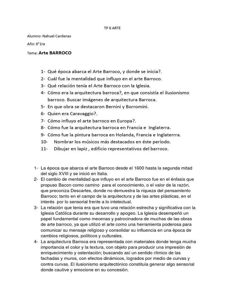 Arte Barroco: Historia y Características | PDF | Barroco | George ...