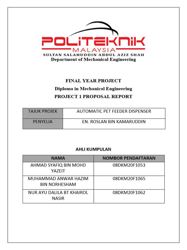 Proposal Report | PDF