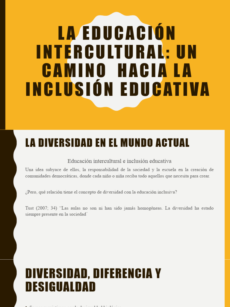 La Educación Intercultural | PDF | Exclusión social | Desigualdad social