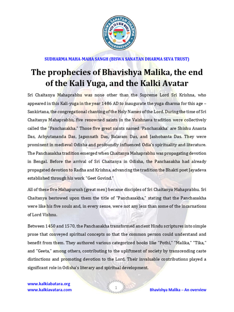 Bhavishya Malika - A Summary - English Version | PDF | Indian Religions ...