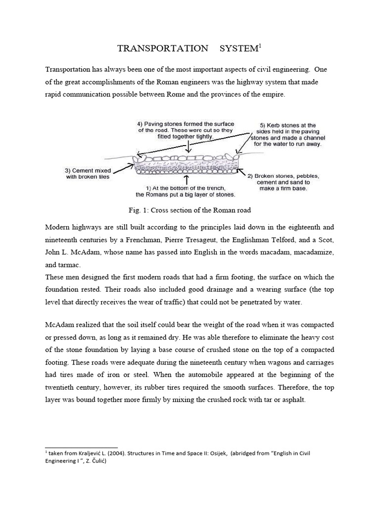Transportation System | Download Free PDF | Road | Transport Infrastructure