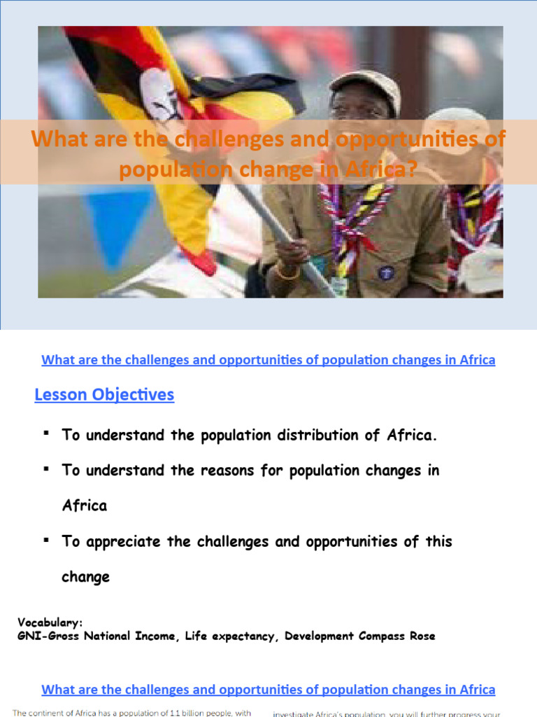 Challenges and Opportunities of Africa's Population Change | PDF ...