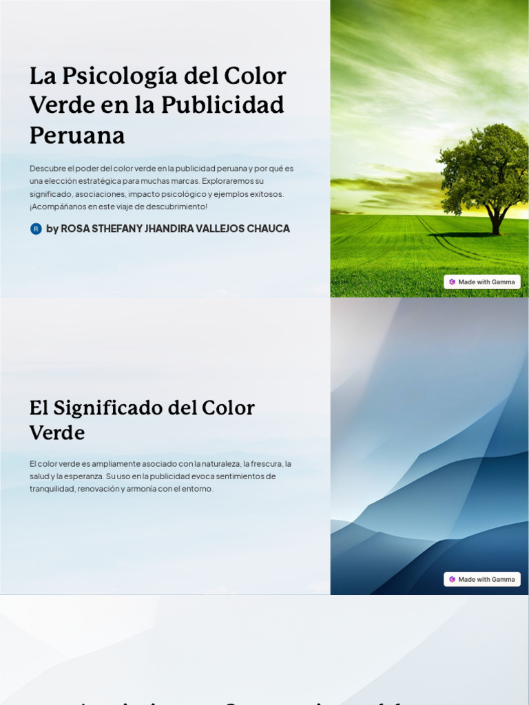 La Psicologia Del Color Verde en La Publicidad Peruana | PDF ...