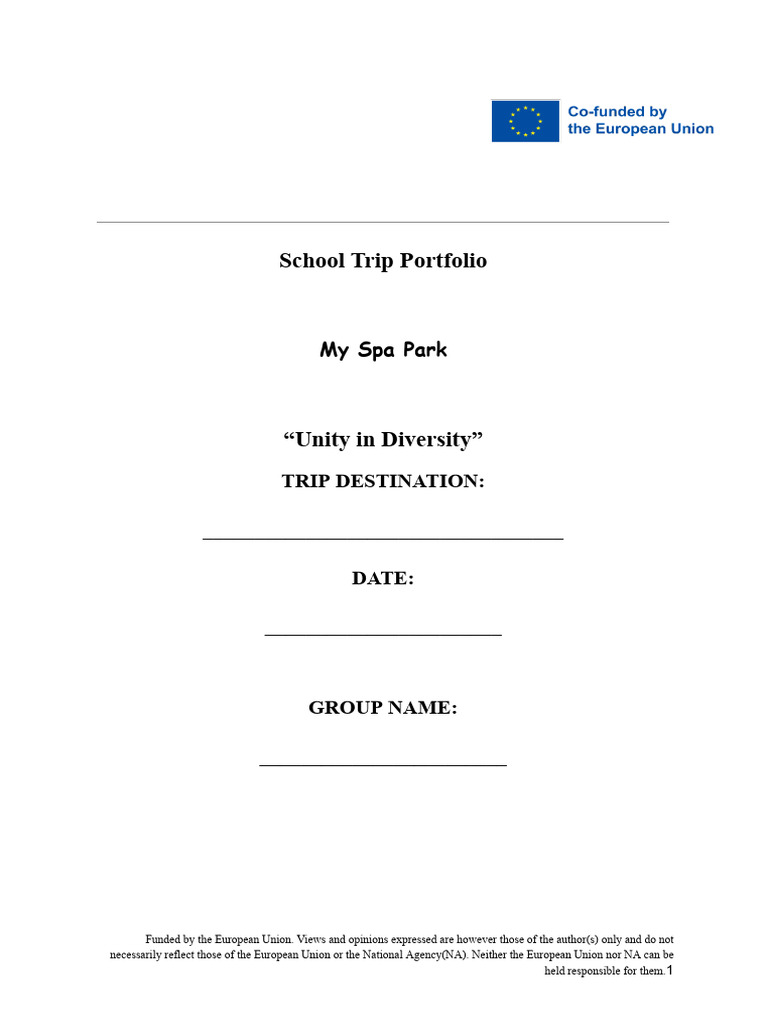 School Trip Portfolio-1 | PDF | European Union