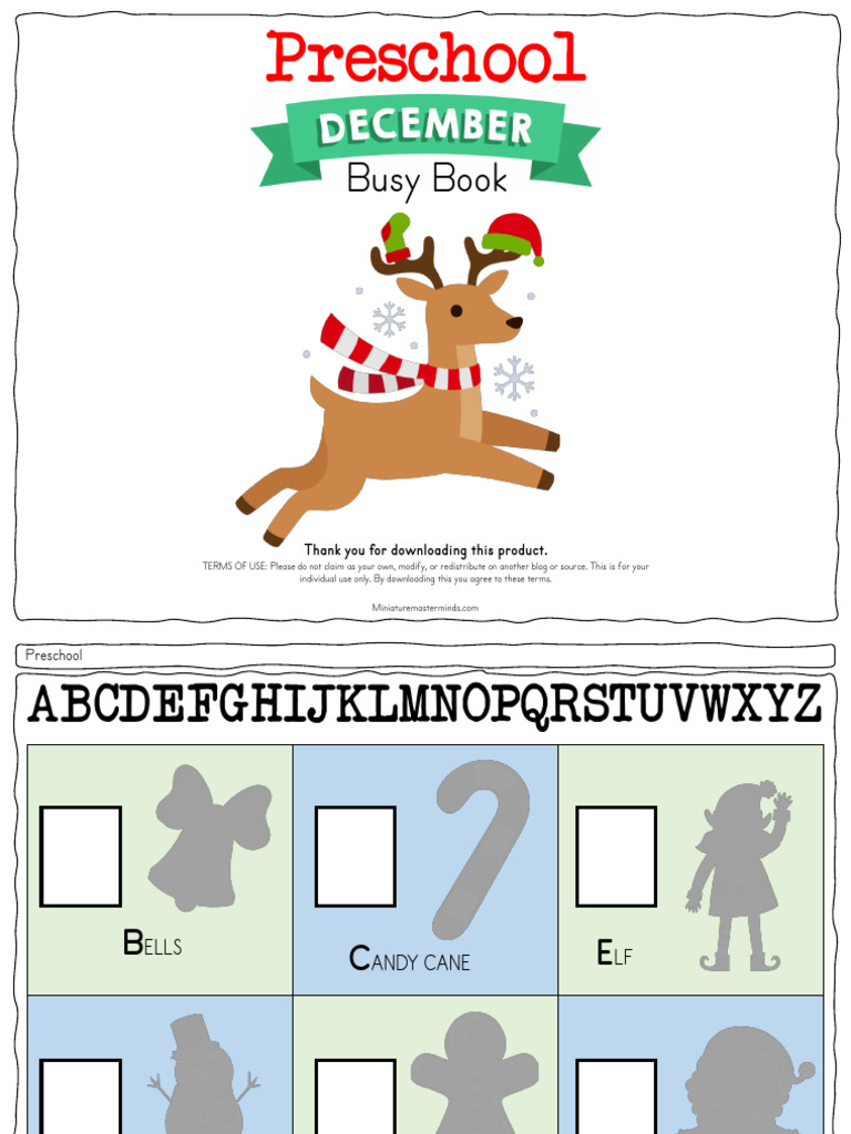 Preschool Santa Busy Book | PDF