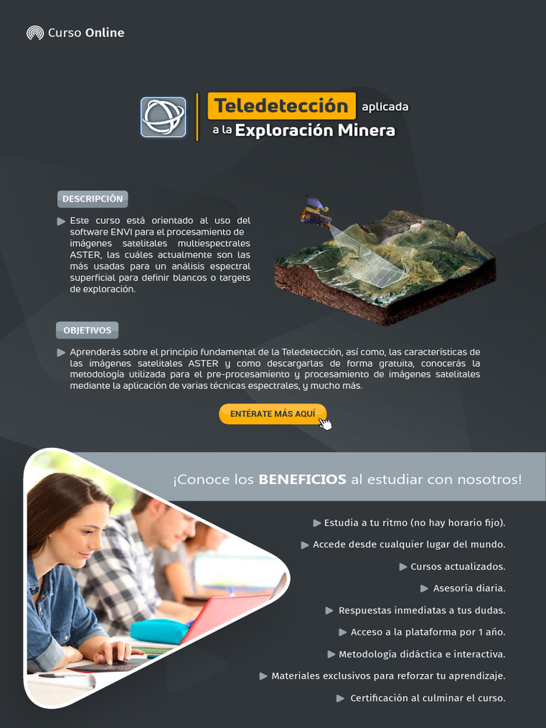 Curso Online de Teledetección ASTER | PDF | Sensores remotos ...