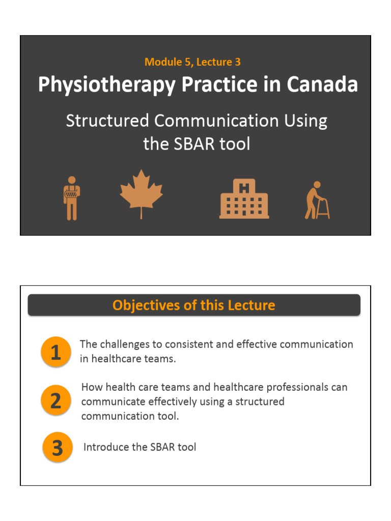 5.3 - Structured Communication Using The SBAR Tool | PDF | Physical ...