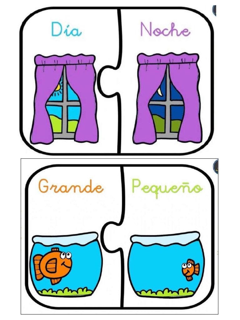 Tarjetas de Opuestos | PDF