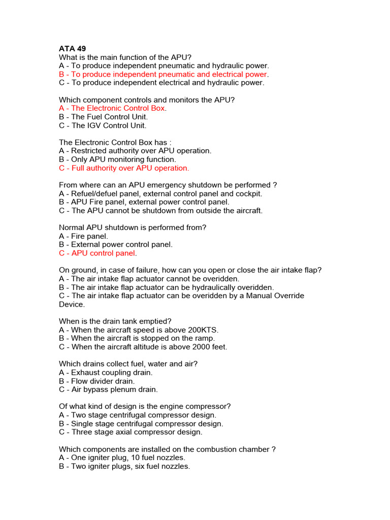Ata 49 Apu | PDF | Valve | Door