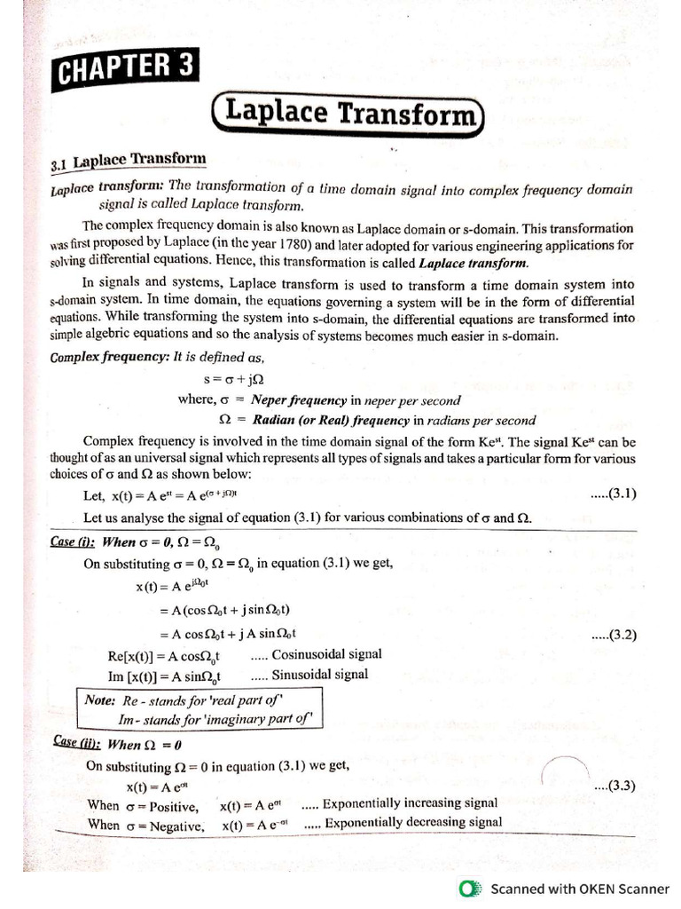11-Laplace Transform Revision-31-10-2023 | PDF