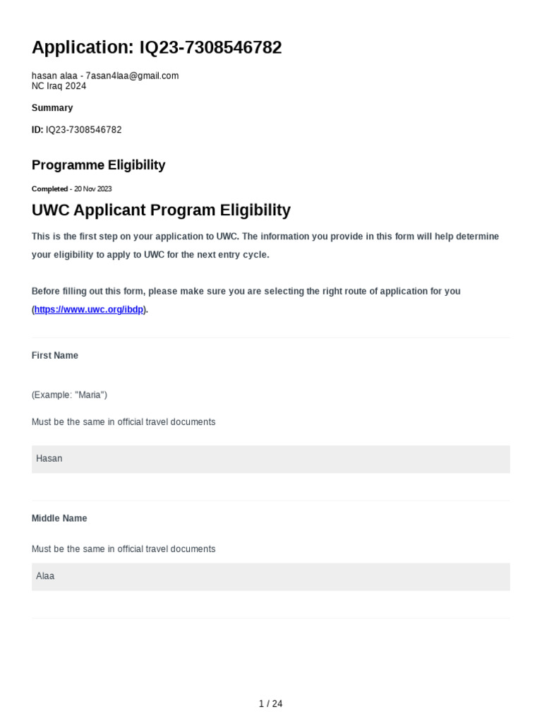 Application: IQ23-7308546782: UWC Applicant Program Eligibility | PDF