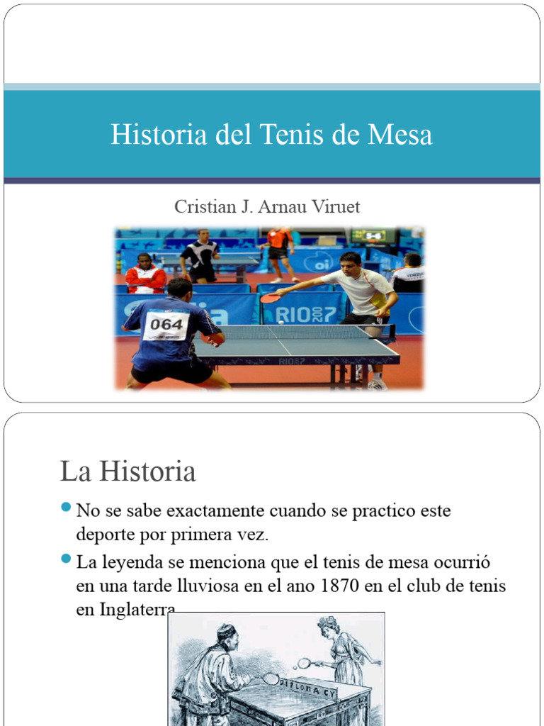 Historia Del Tenis de Mesa | PDF
