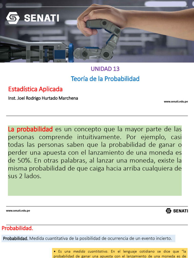 Unidad 13 Probablidad | PDF | Probabilidad | Teoría de probabilidad
