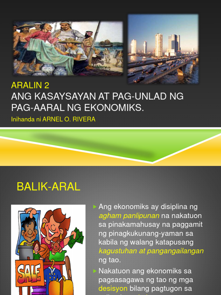 Aralin2 Angkasaysayanngekonomiks 140526005022 Phpapp01 | PDF