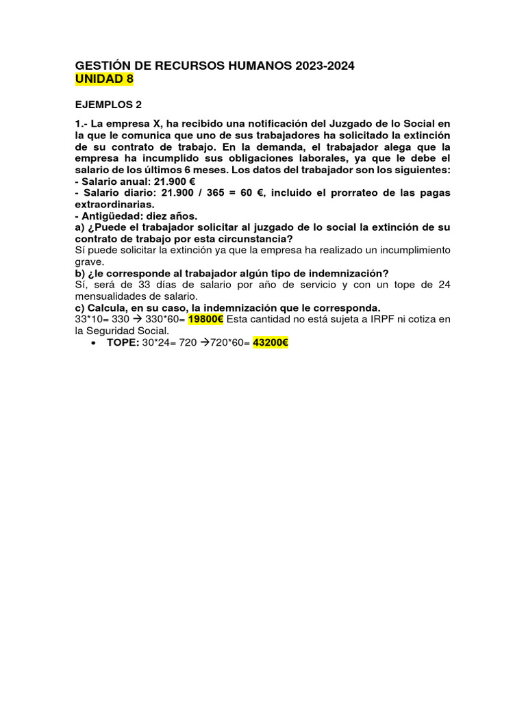 Ejemplos 2 | PDF | Salario | Business