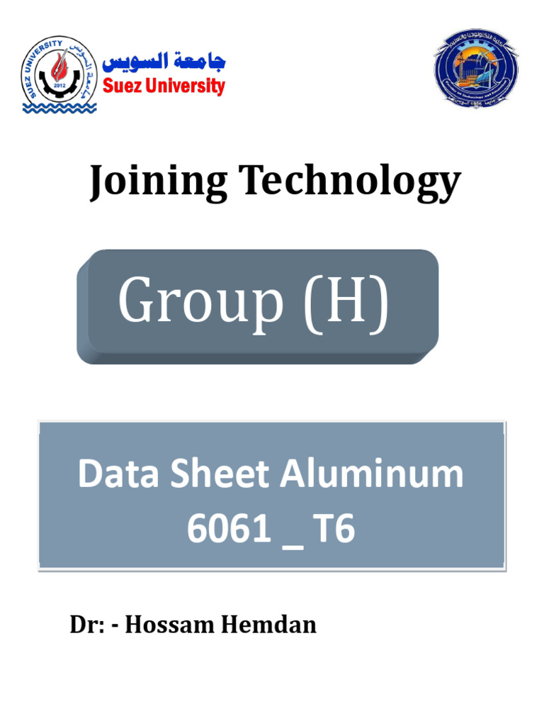 6061-T6 Aluminum Properties Overview | PDF | Construction | Welding