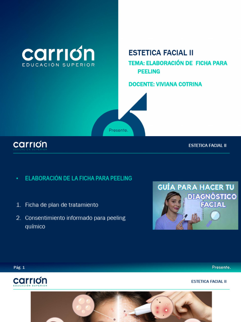 Elaboracion de Ficha para Peeling | PDF | Diagnostico medico | Piel