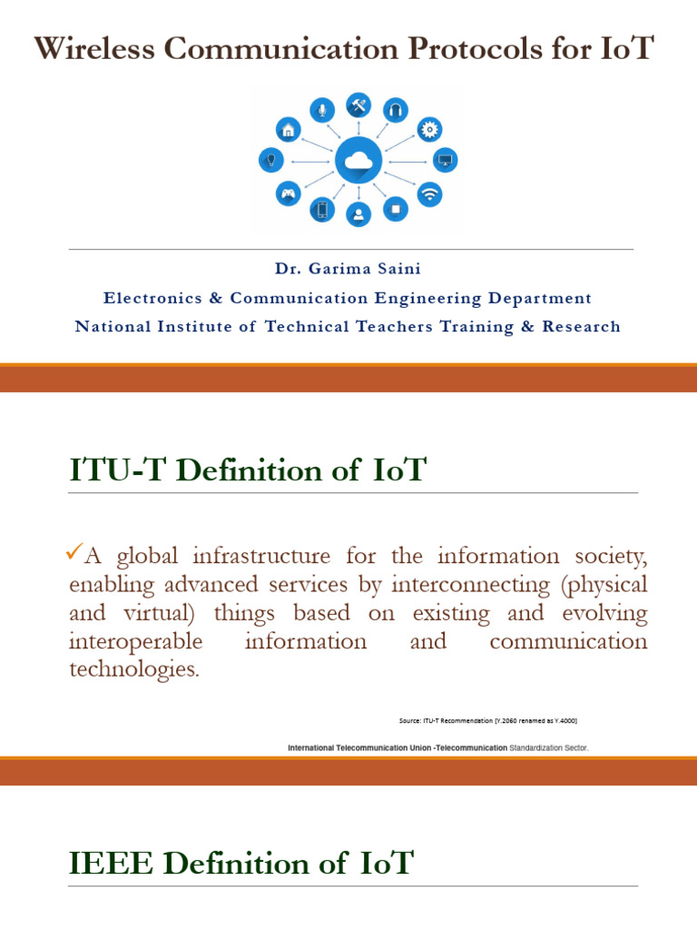 Wireless Communication Protocols For Iot | PDF | Wi Fi | Internet Of Things