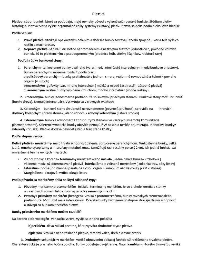 Pletivá | PDF