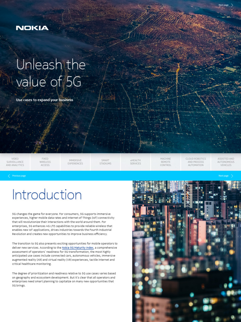 Nokia 5G Use Case Ebook en | PDF | Technology & Engineering
